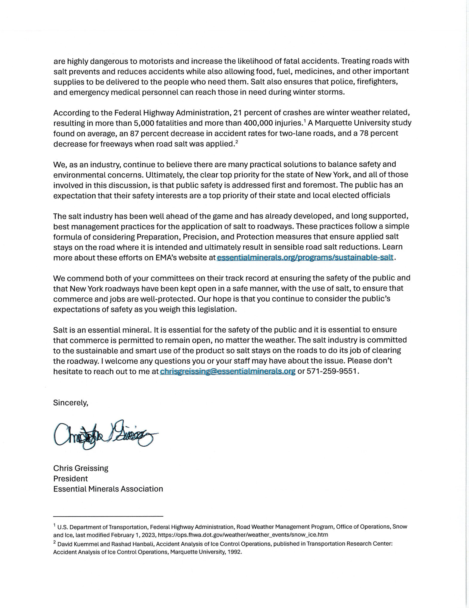 Essential Minerals Letter re-Assembly Bill 4481-A NY Road Salt ...